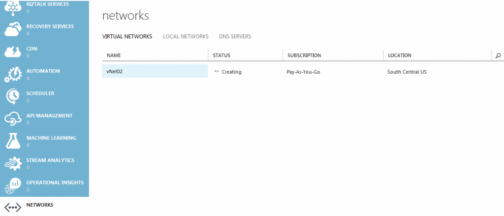 Azure Virtual Network (vNet) in Classic » CloudInspired.com